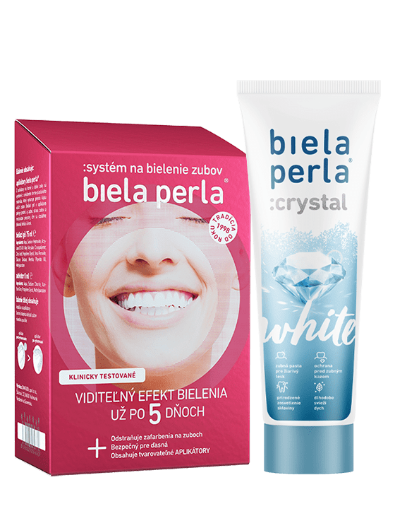 Bieliaca zubná pasta :crystal white - biela perla®